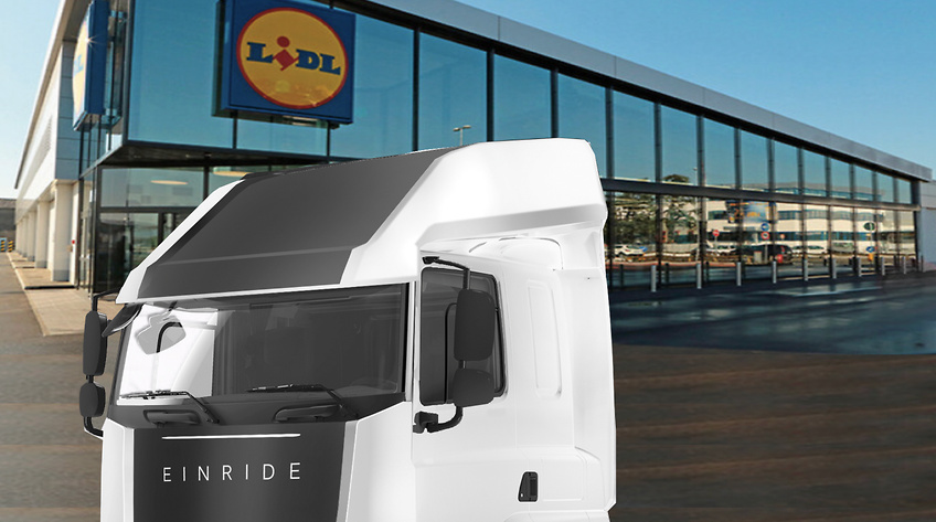 Lidl levererar med el-lastbil