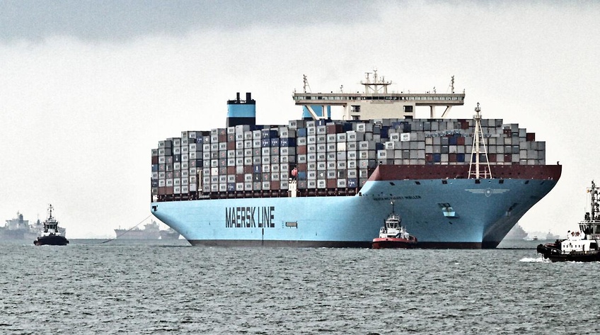 Misstänkt våldtäkt ombord Maersks containerfartyg