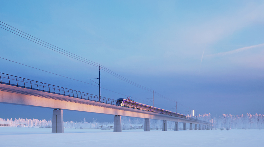 Balkbro med respekt vann