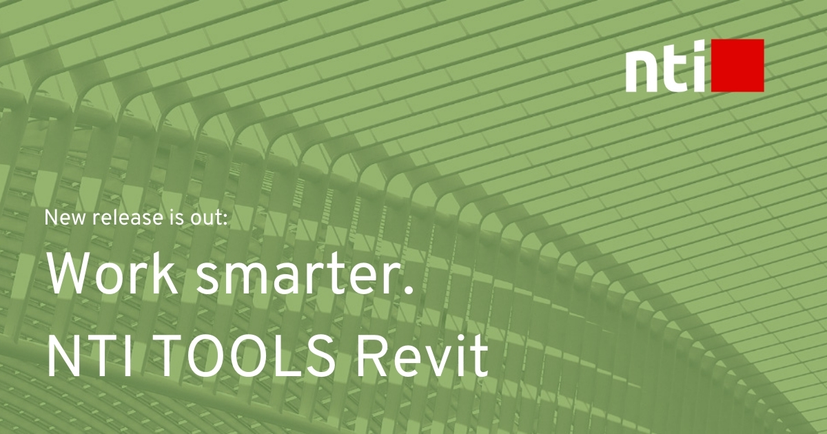 Ny release: NTI TOOLS Revit