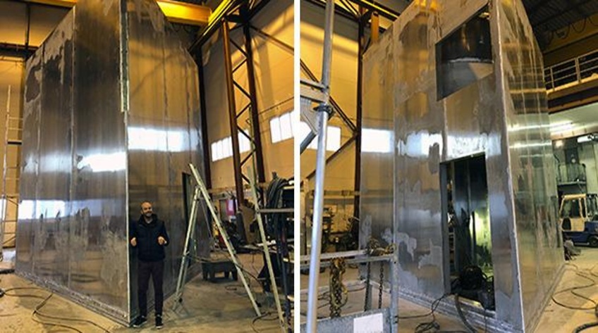 "Utedo" i aluminium på 7,5 tonn