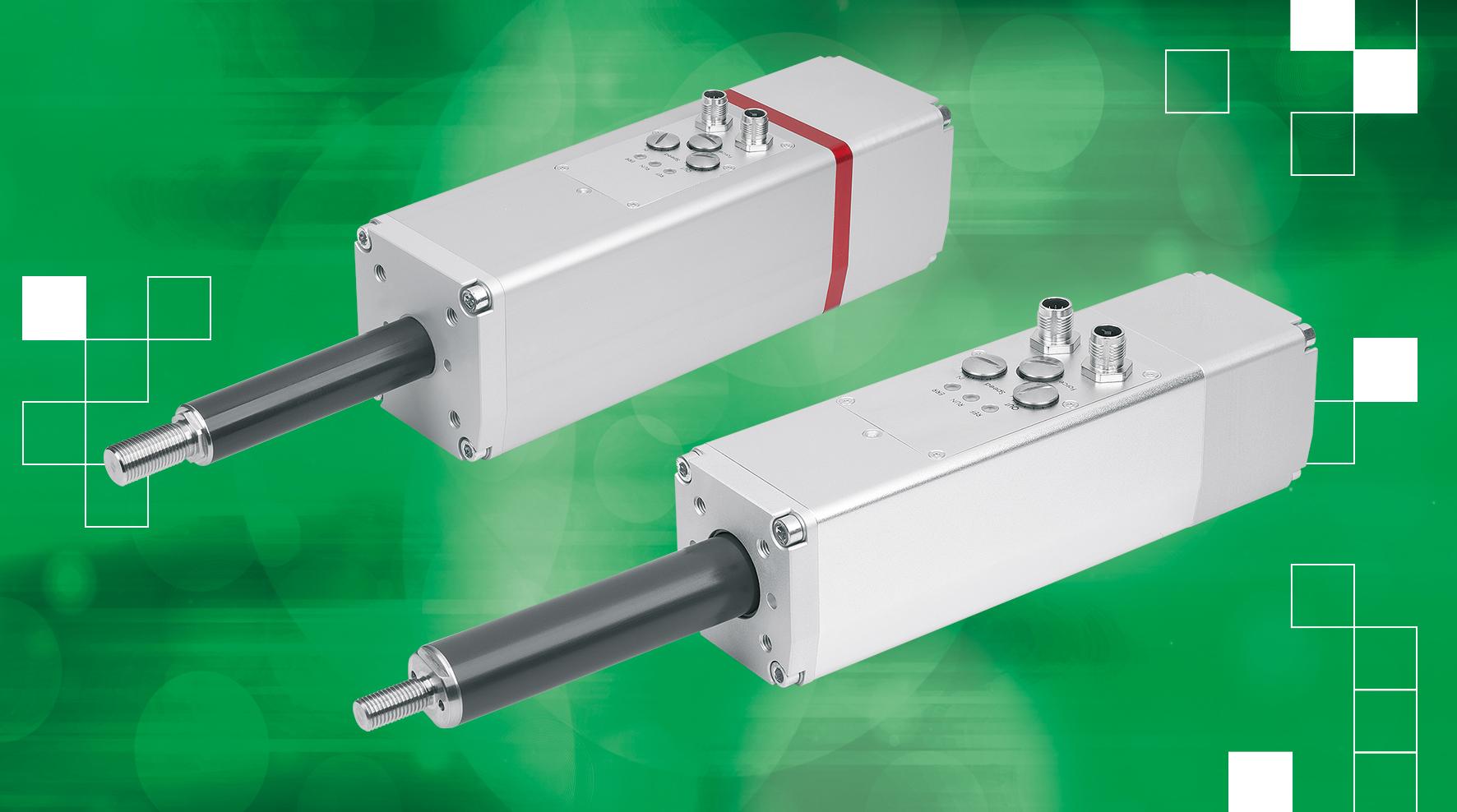 Nytt hos norelem: Elektrocylindrar med IO-Link-Servo-teknologi