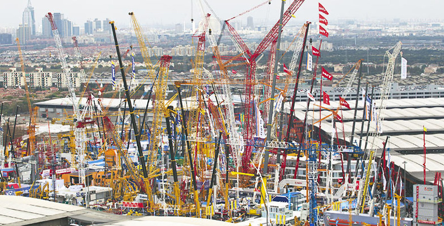 Rekordstort bauma China i Shanghai