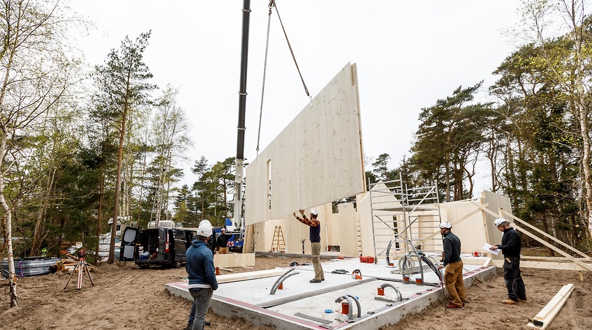 Vigtigt: CLT-elementer skal behandles som fugtfølsomt materiale