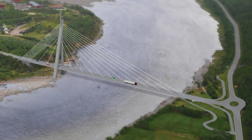 Nye Tana bro leveres til 25 millioner under budsjettet