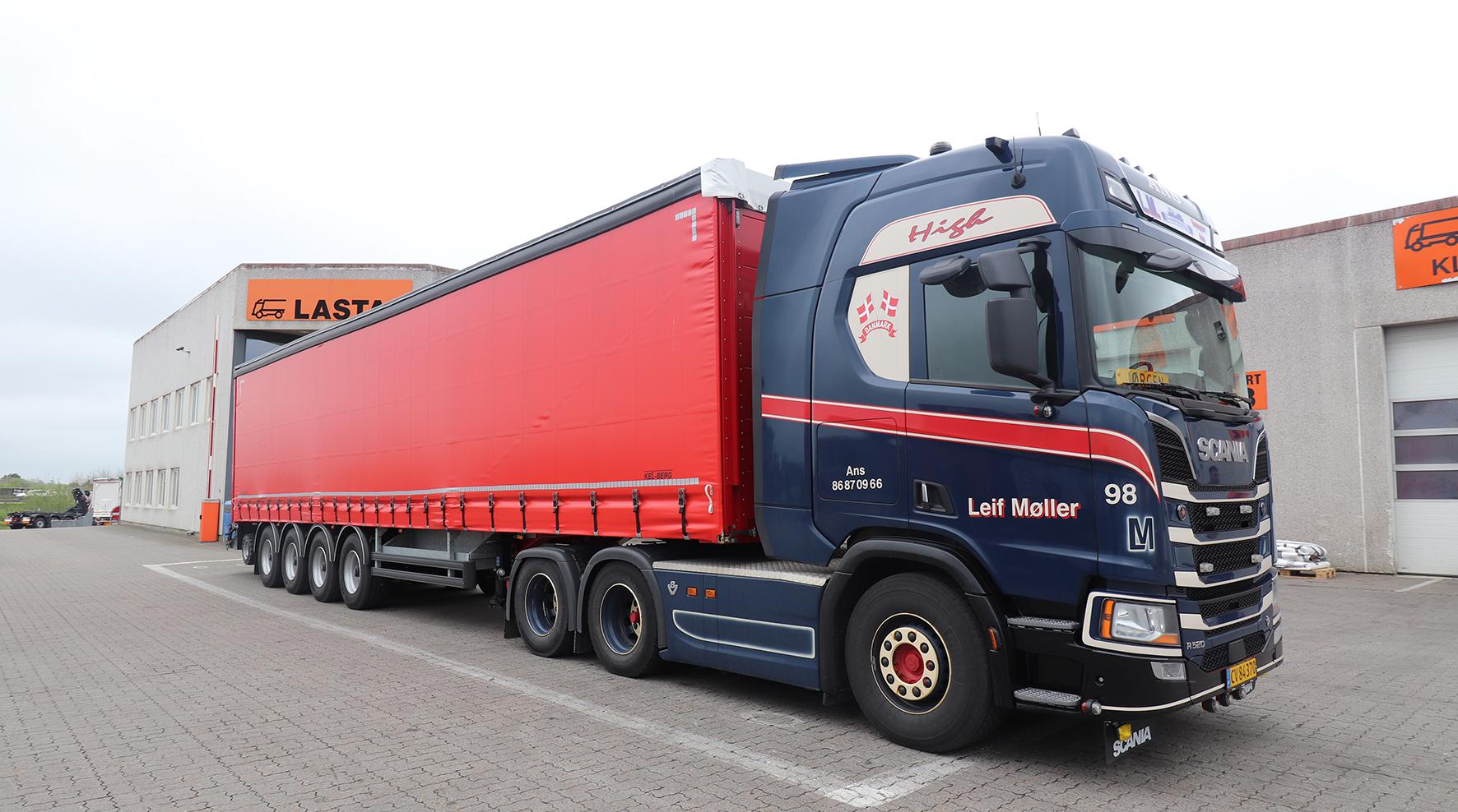 Lastas har leveret en ny Kel-Berg 4 akslet maxi flexi gardintrailer til ...