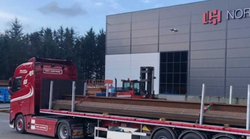 Norsk Stål testet helelektrisk lastebil med suksess