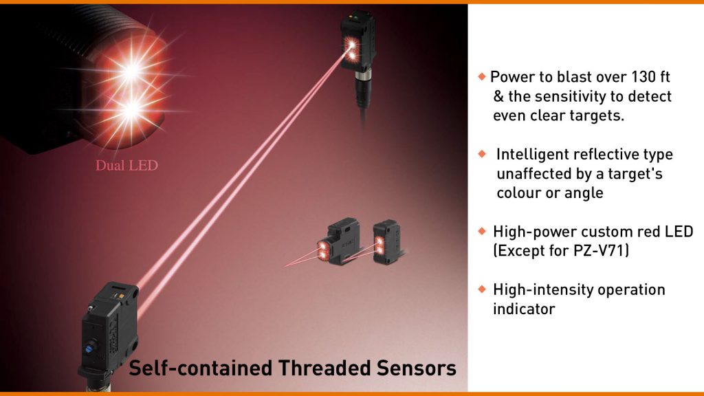 Photoelectric sensors for long-range detection