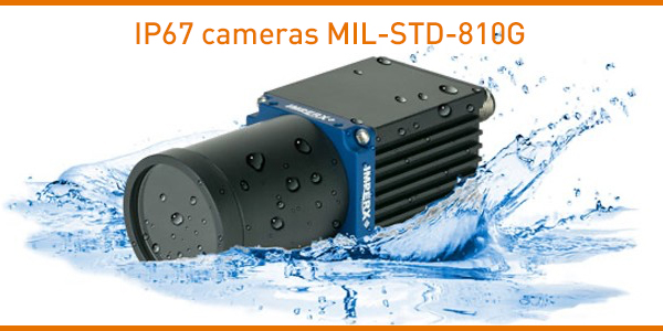IP67 Cameras GigE Vision PoE® with PoE MIL-STD-810G