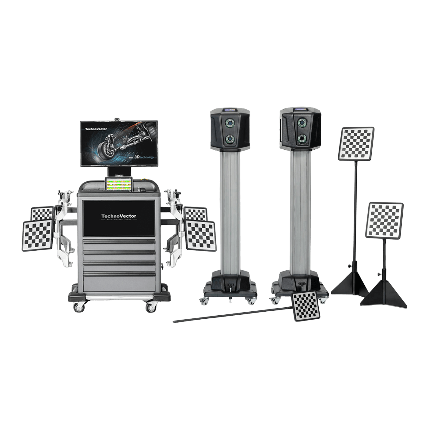 Sporingsapparat - Techno Vector 7 til lastbiler - 3D - Flytbar - 2 aksler