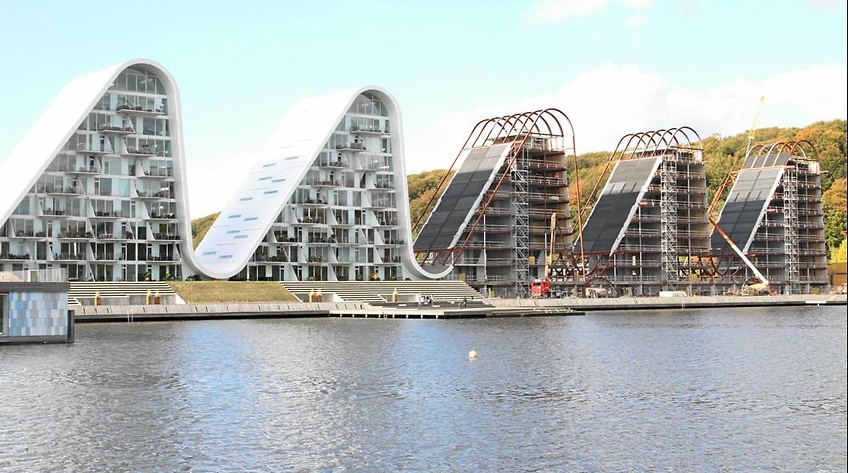 Kæmpe-bølger i bunden af Vejle Fjord