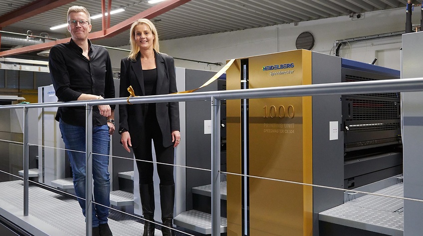 Ny tryckpress invigd hos Gafs Kartong