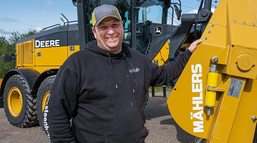 Steen Hansen Maskin: Første store egne driftskontrakt og ny maskin