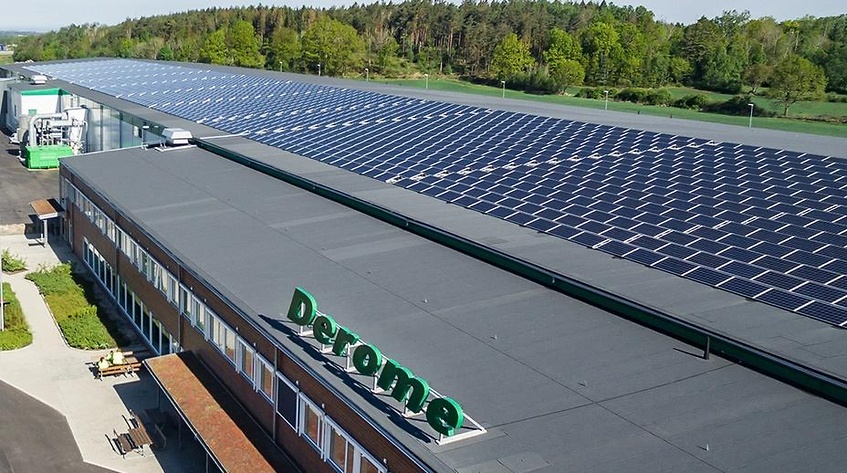 Derome bygger med solceller