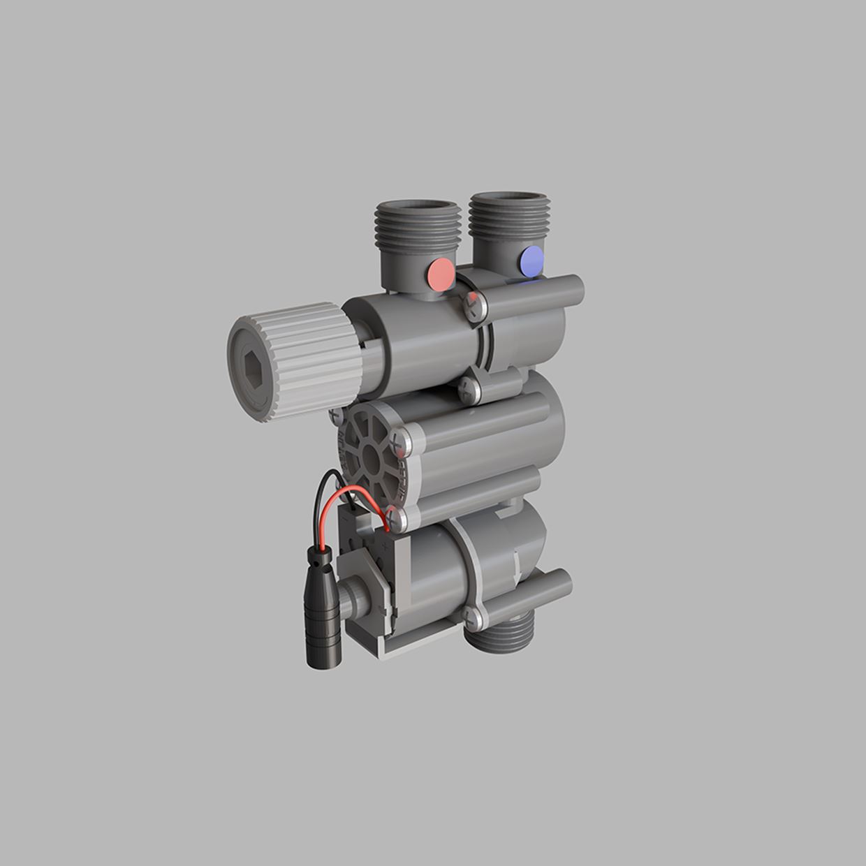 Solenoid valve f/ sensor tap