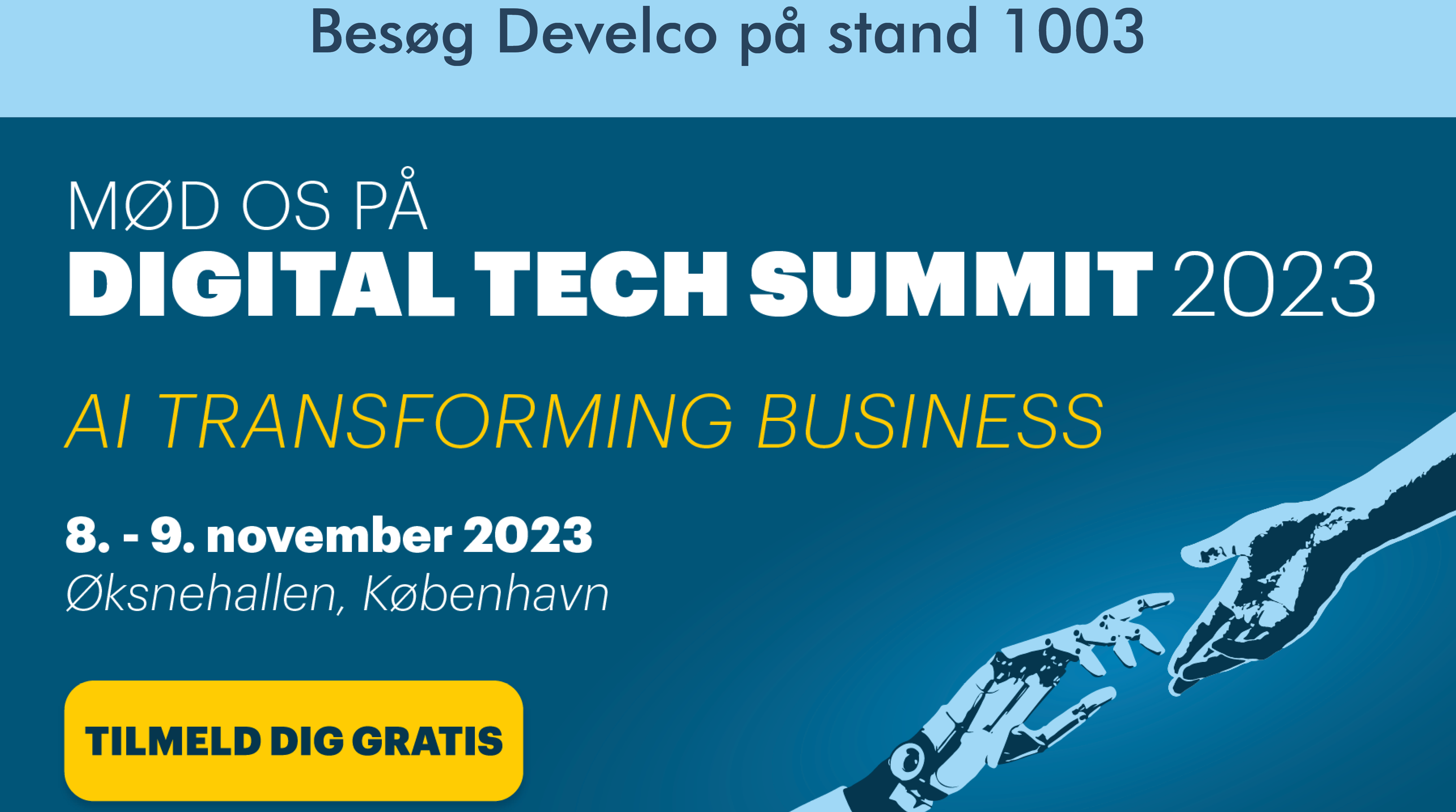 Develco udstiller på Digital Tech Summit 2023