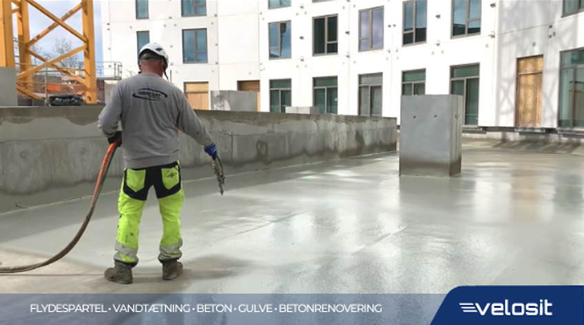 Vandtætning over P-kælderen på UNITY projektet i Aarhus