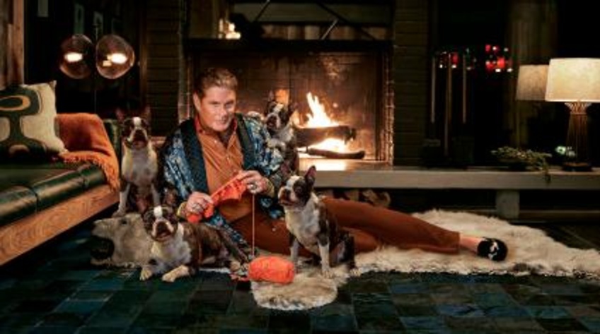 David Hasselhoff i front for ny strikke-kampagne fra 3