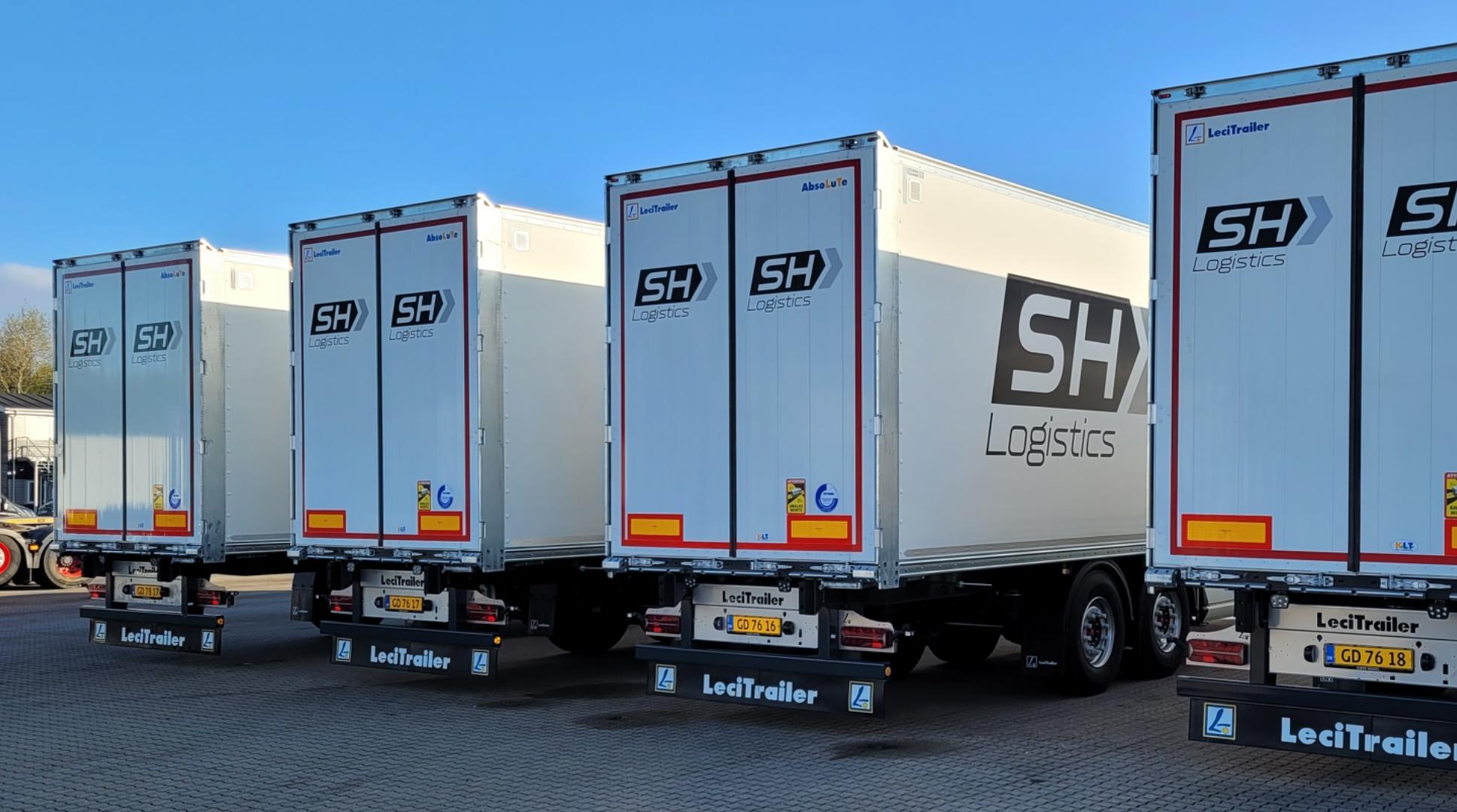 Nye Leci trailere til SH Logistics ApS i Ikast.