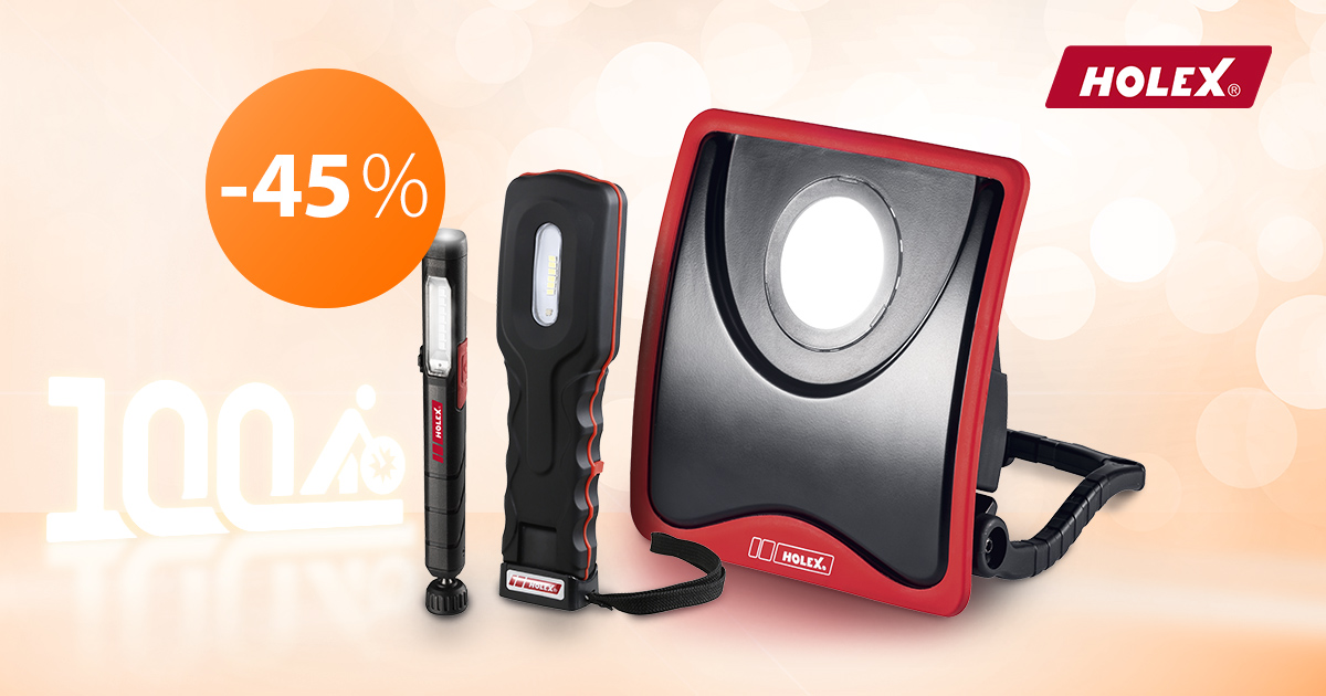 Op til 45% rabat på udvalgte HOLEX LED arbejdslamper - Metal Supply DK