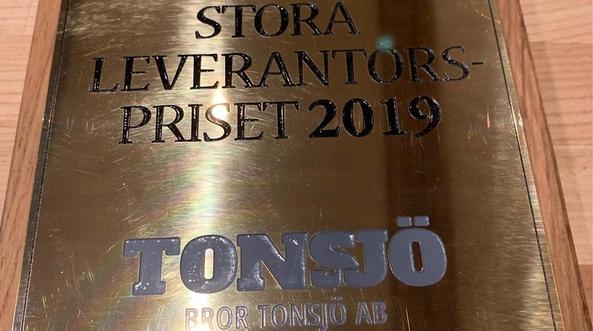 Bror Tonsjö tilldelas Stora Leverantörspriset 2019