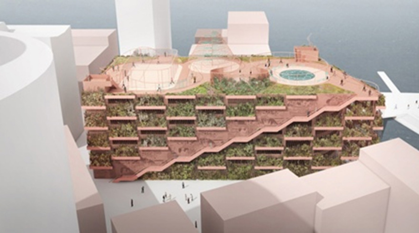 Jaja Architects tegner p-hus i Københavns Nordhavn