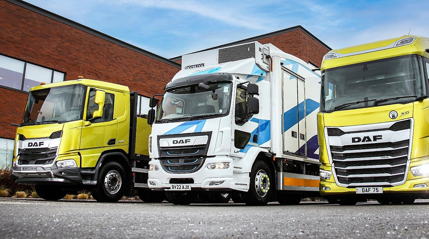 Heftig DAF-bestilling: Skal ha 1500 elektriske og dieseldrevne lastebiler