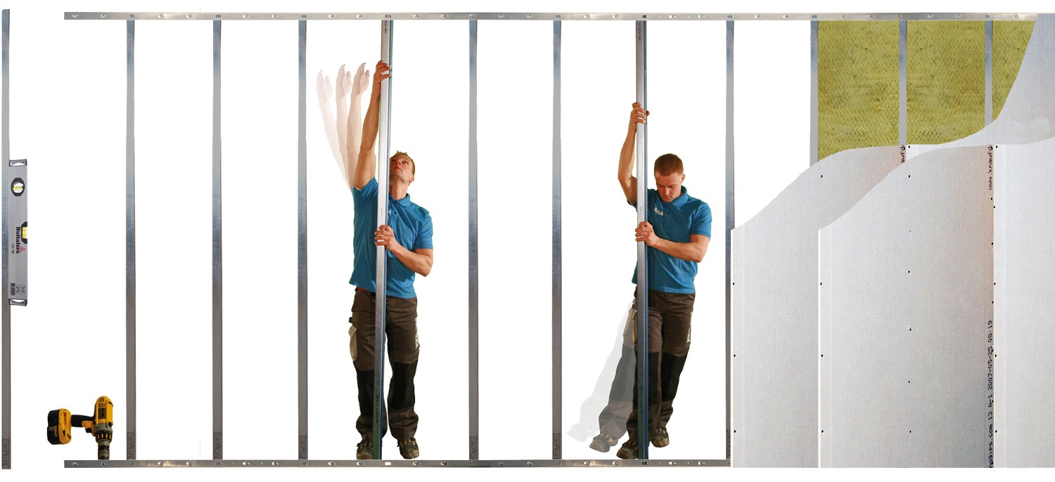 Knauf Click skinne-system = bedre totaløkonomi