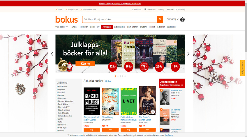 Rekordförsäljning för Bokus