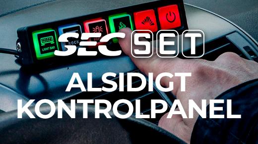 Kraftigt switch-panel til professionel styring af køretøjets elektiske ...