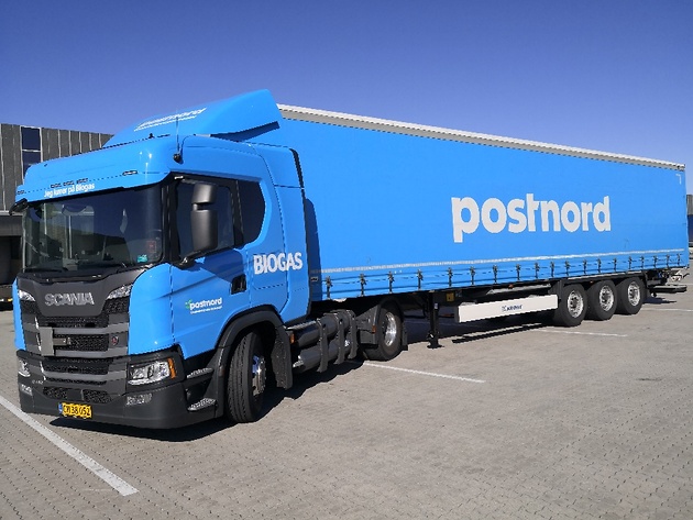 PostNord tester - endnu - en gas-lastbil