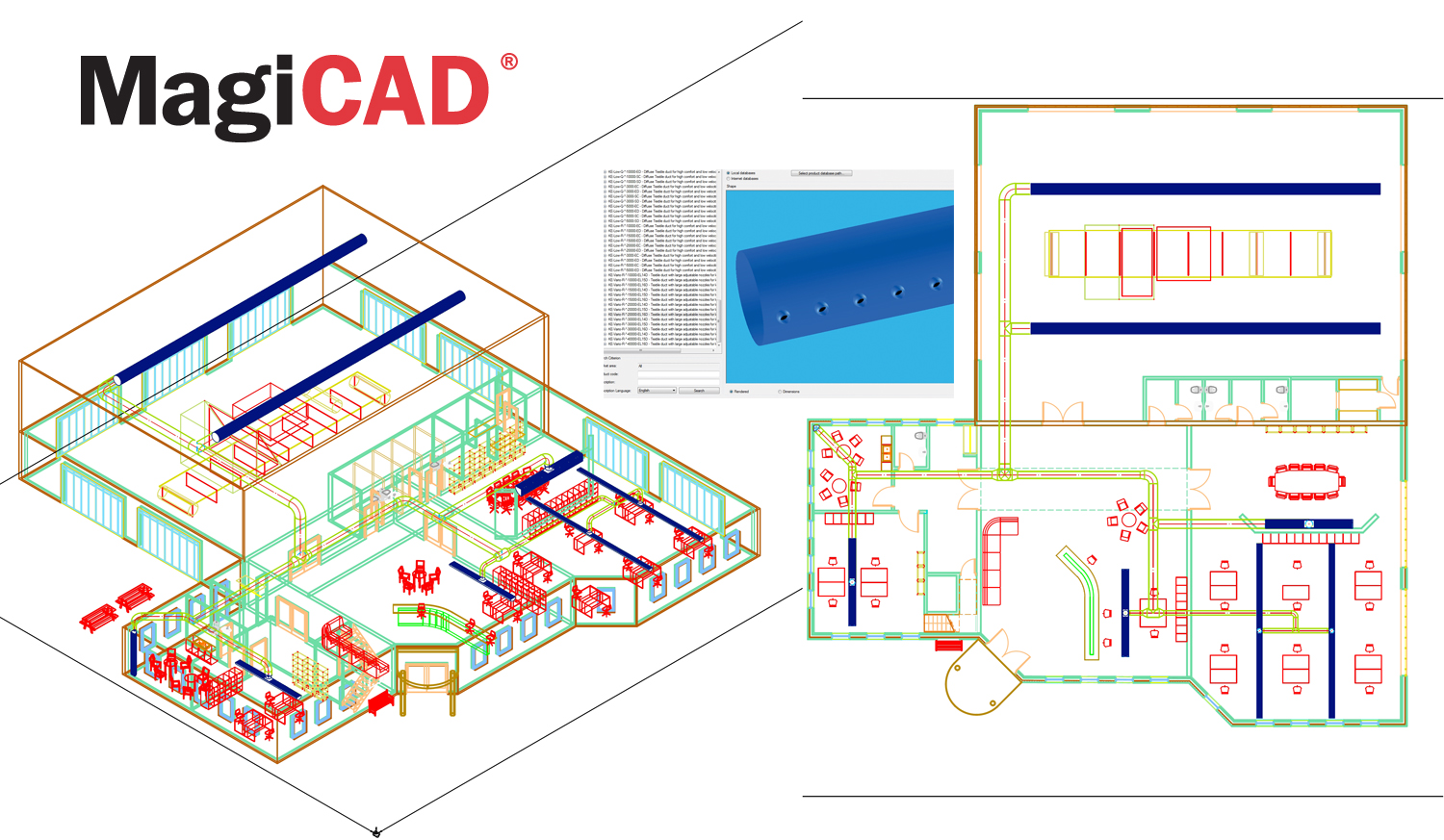Nyhed! Tekstilkanal komponenter i MagiCAD Ventilation - Building Supply DK