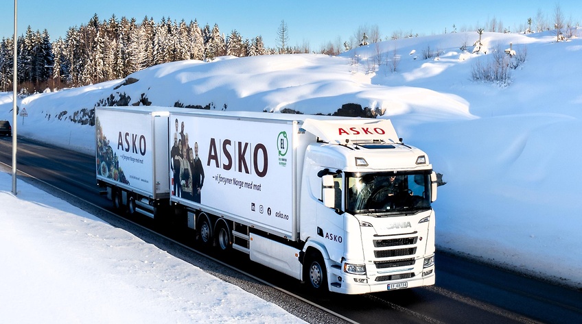 Først i verden på Vestby i dag: ASKO kjører i gang med Scanias nye ...