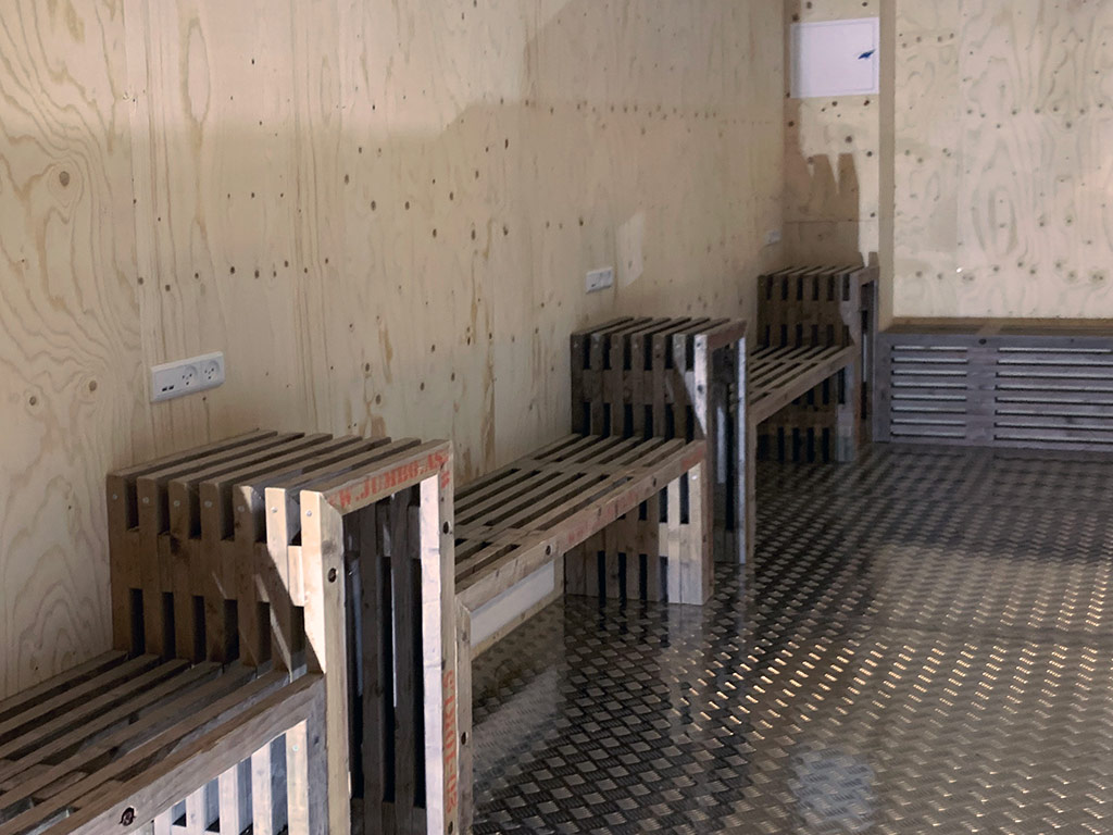 Venterum i container - med fokus på bæredygtighed og genbrug