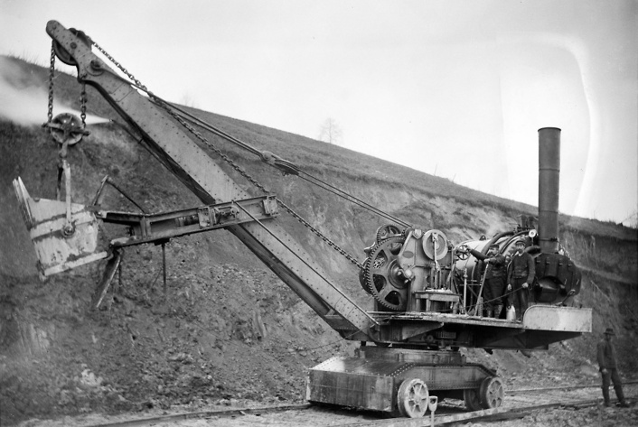 retro: Landets første gravemaskin